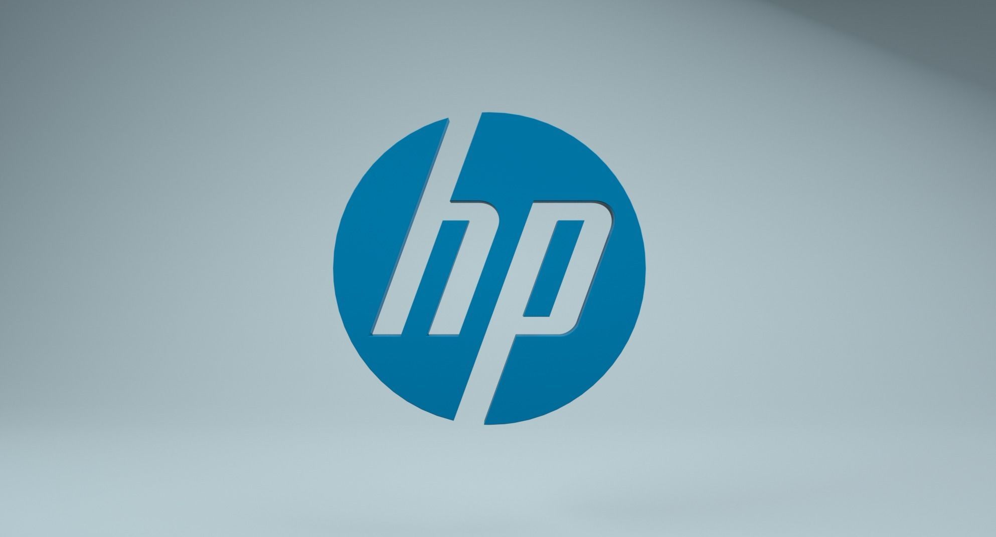 HP 3D Logo 3D model | CGTrader