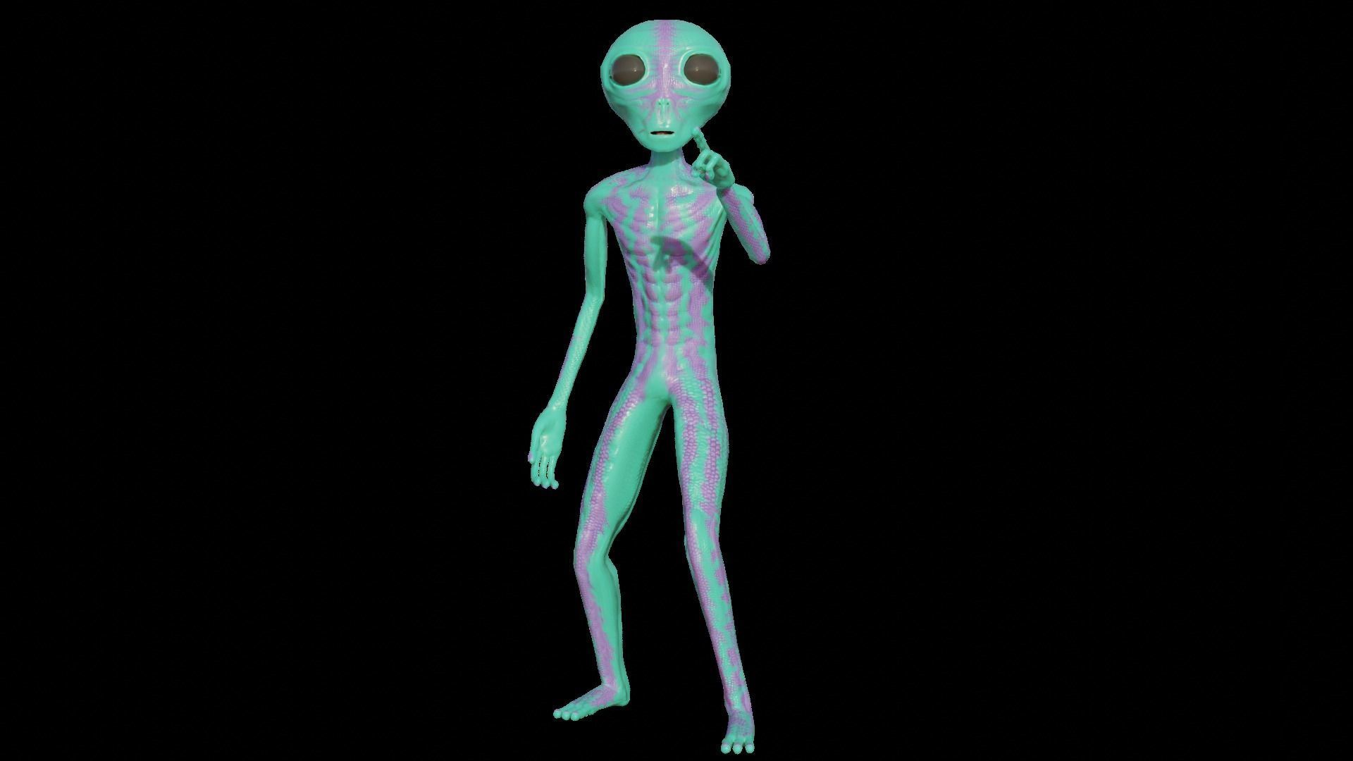 3D model Alien VR / AR / low-poly | CGTrader