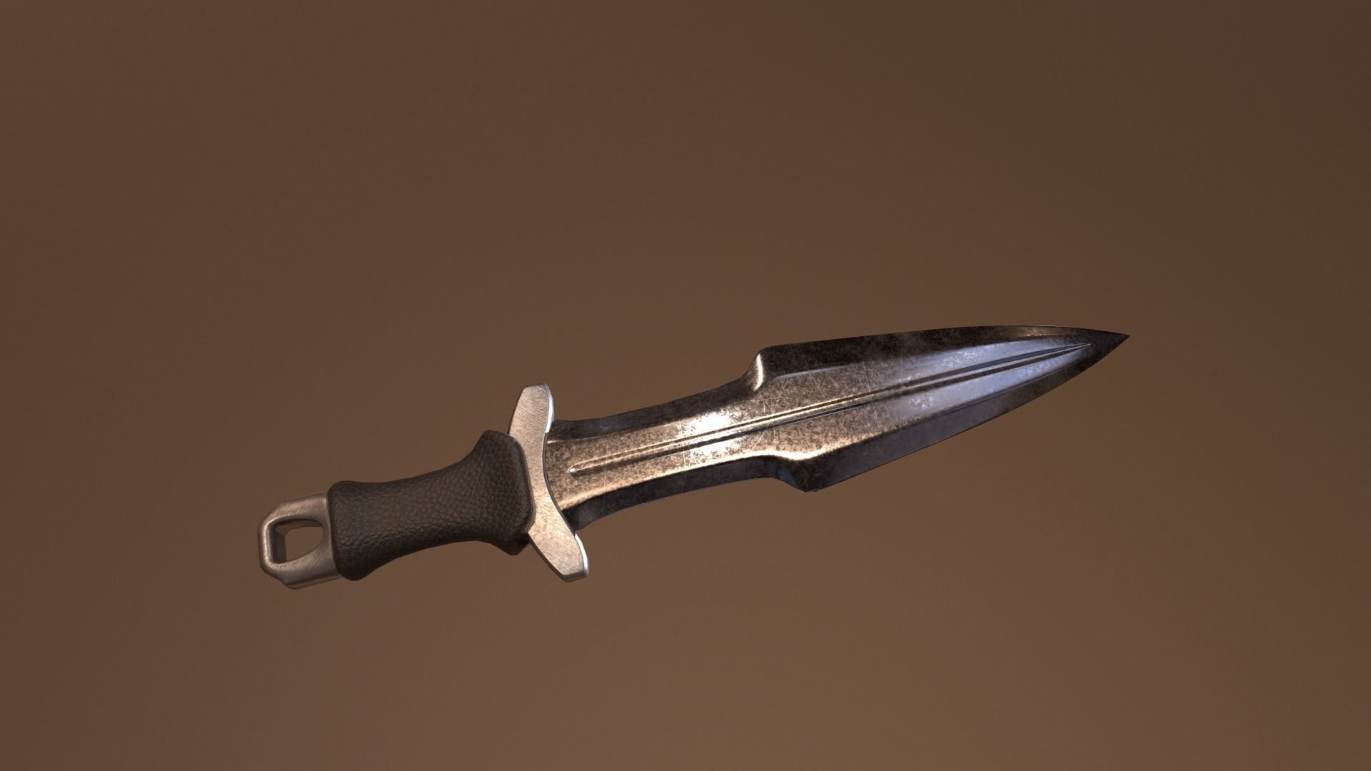 steel dagger 3D model | CGTrader