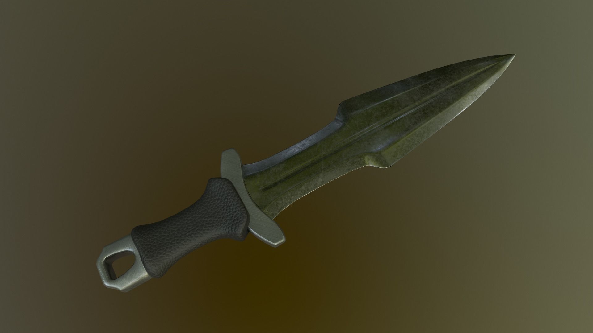 steel dagger 3D model | CGTrader