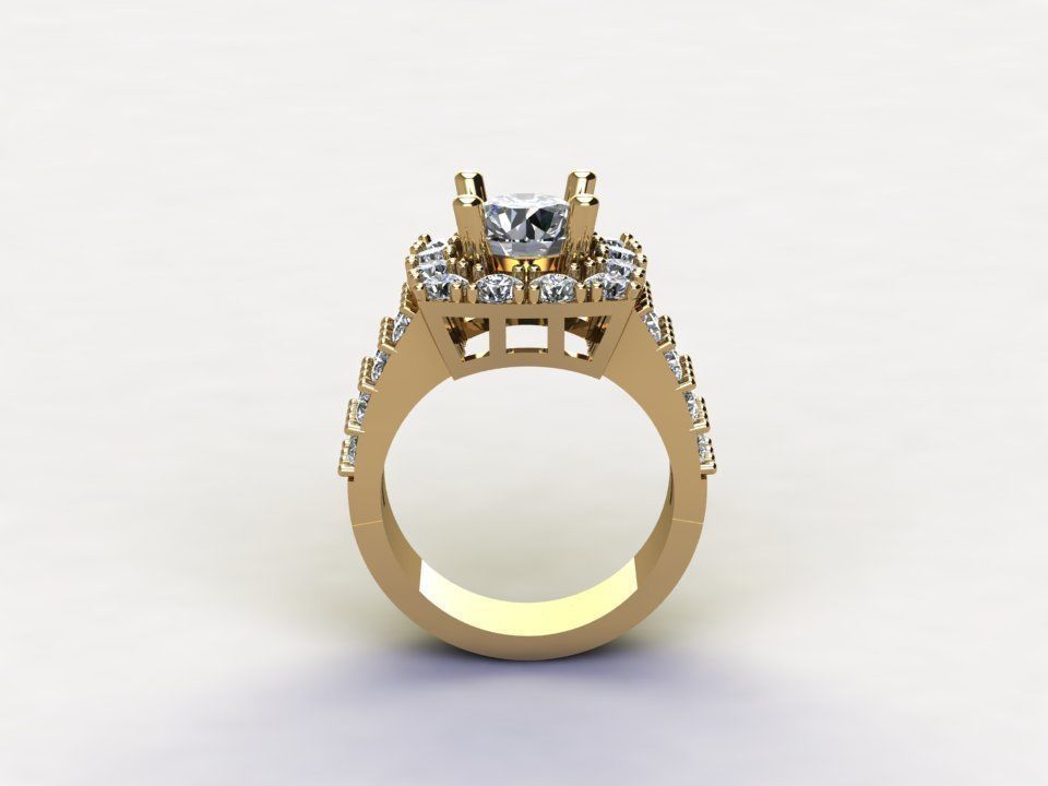 women ring cad design model R99 3D model | CGTrader