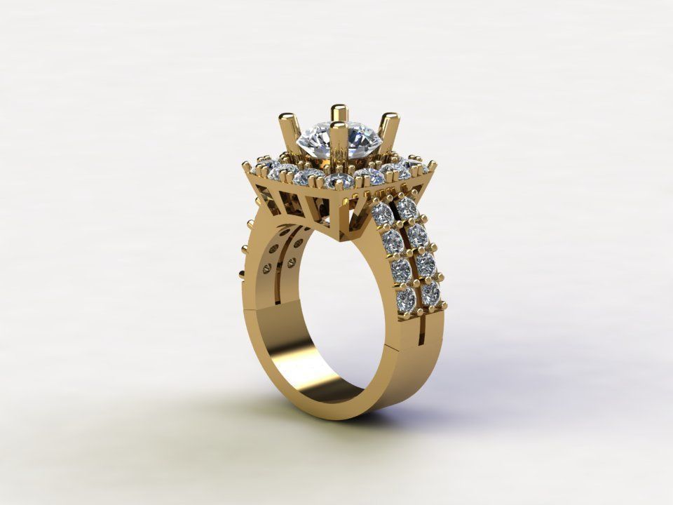 women ring cad design model R99 3D model | CGTrader