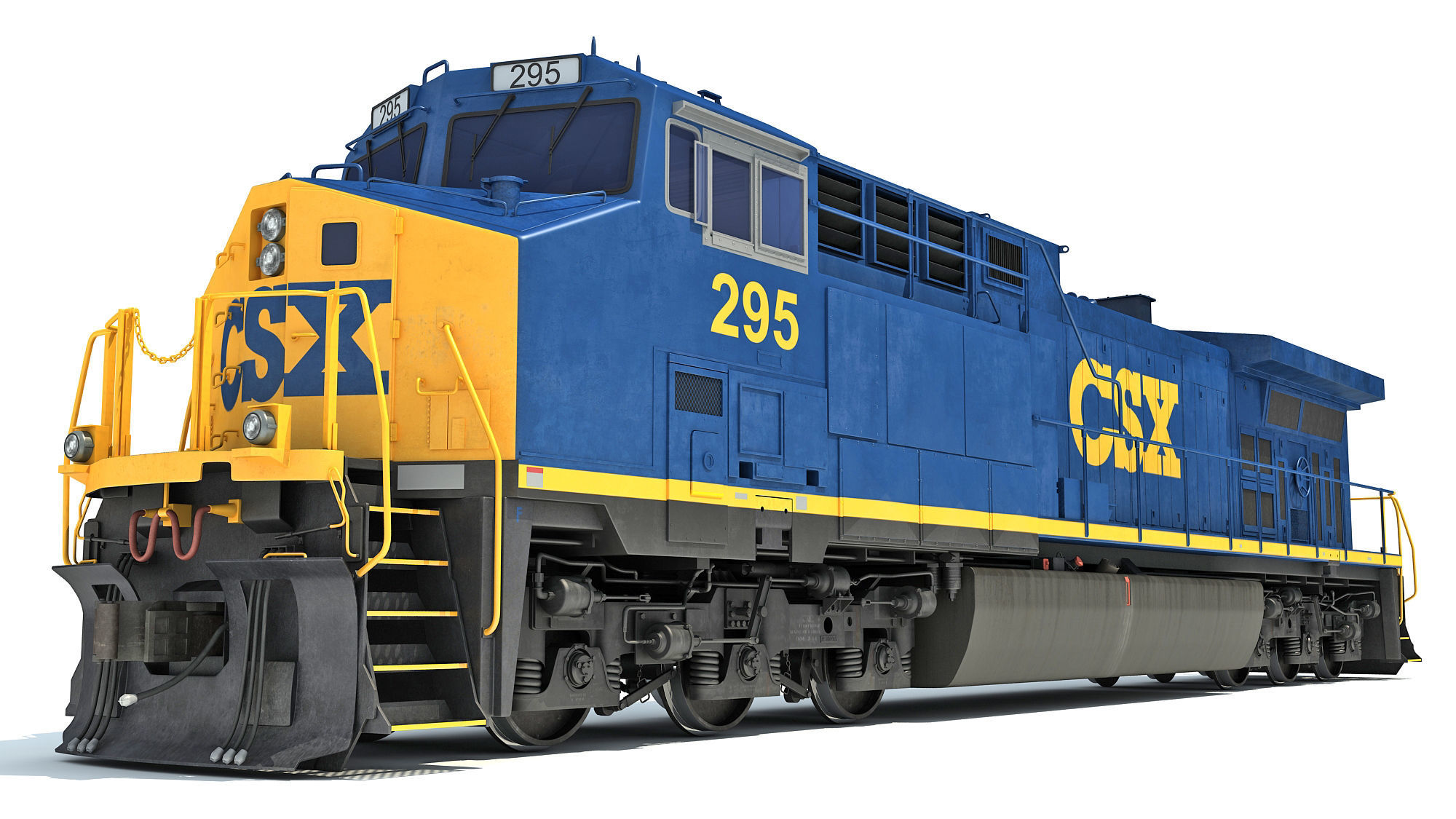 CSX Diesel Electric Locomotive 3D model | CGTrader