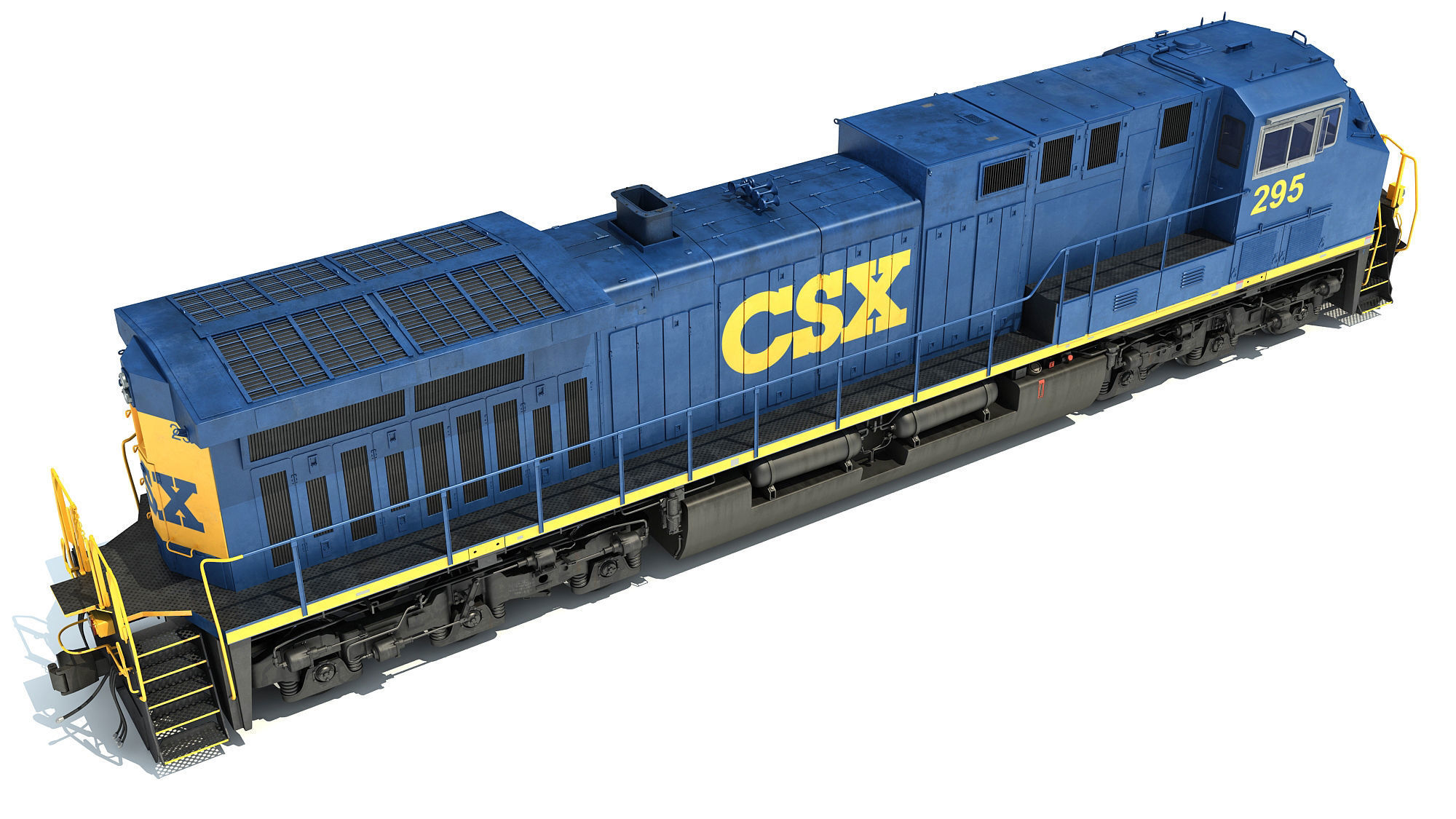 CSX Diesel Electric Locomotive 3D model | CGTrader