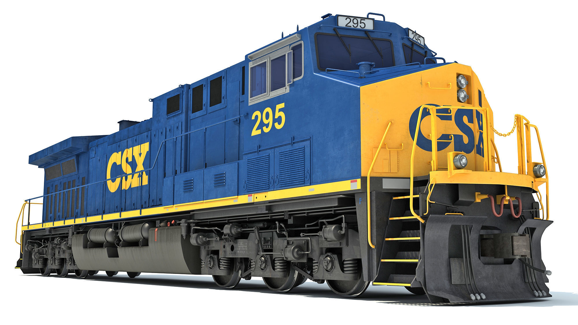 CSX Diesel Electric Locomotive 3D model | CGTrader