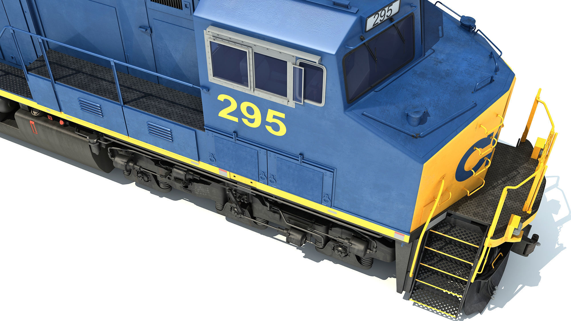 CSX Diesel Electric Locomotive 3D model | CGTrader