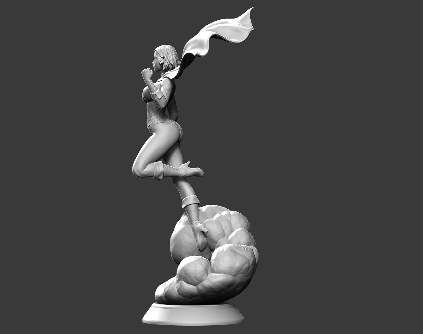 Power Girl 3d Model 3d Printable Cgtrader