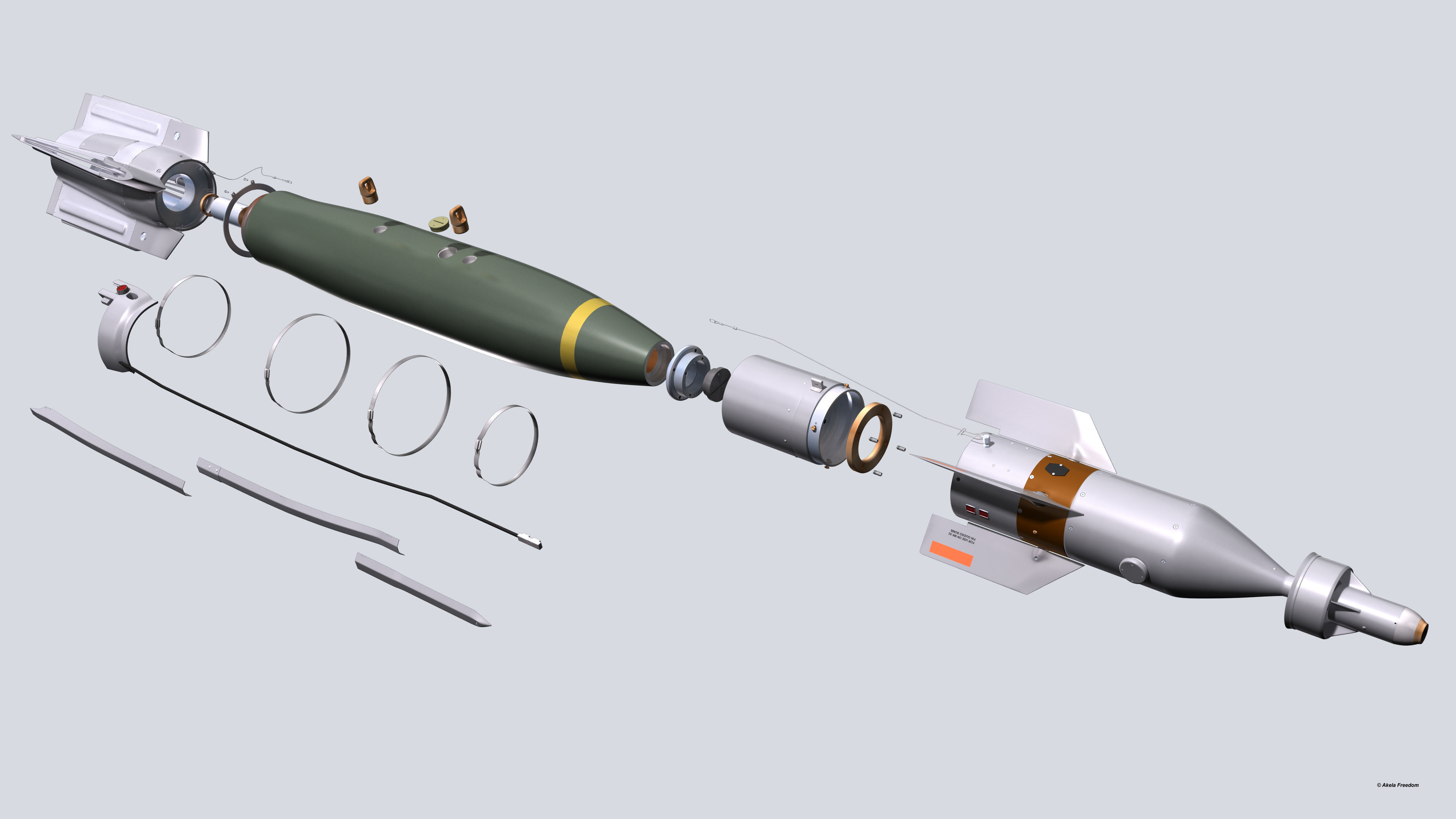 GBU-49 3D model animated | CGTrader