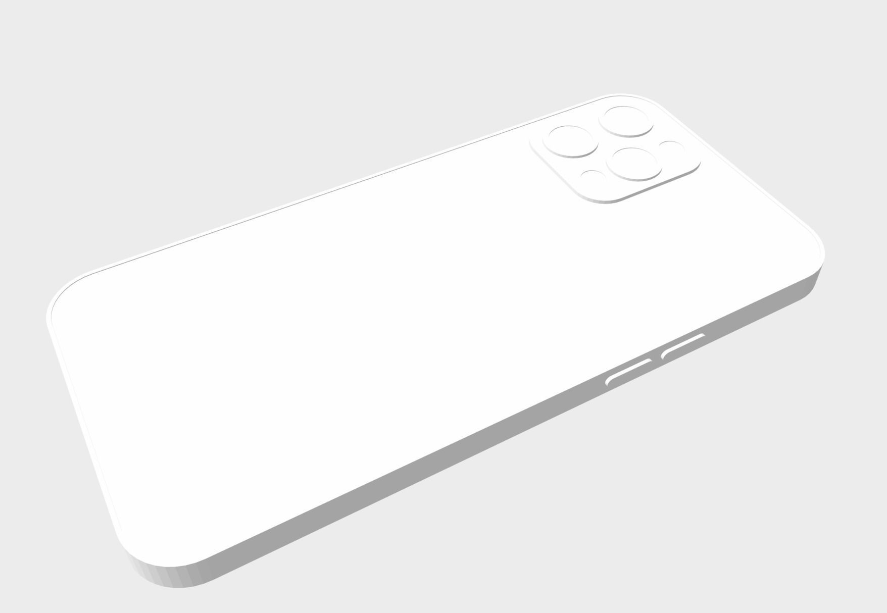 3D printable iPhone 12 PRO basic model 3D model 3D printable | CGTrader