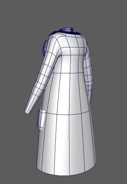 Lab Coat with Dress free 3D model | CGTrader