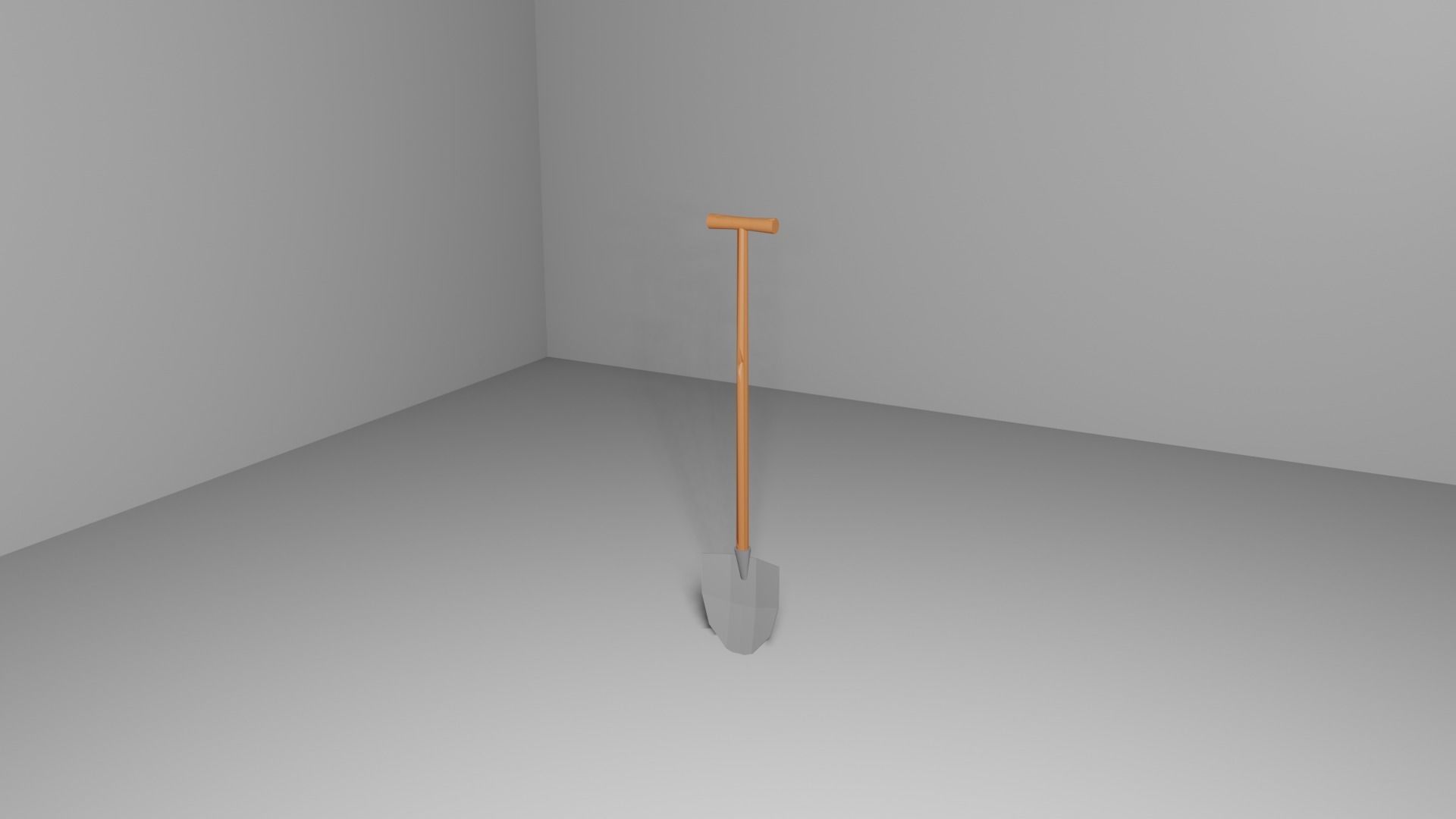 shovel low poly 3D model 3D model | CGTrader