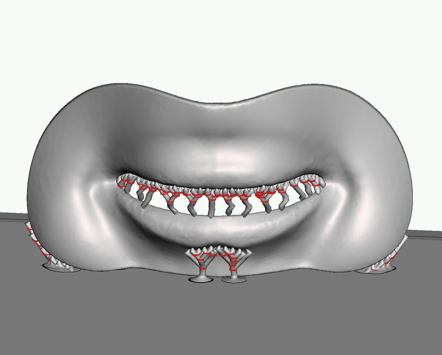 Smile line checker lip plate 3D model 3D printable | CGTrader