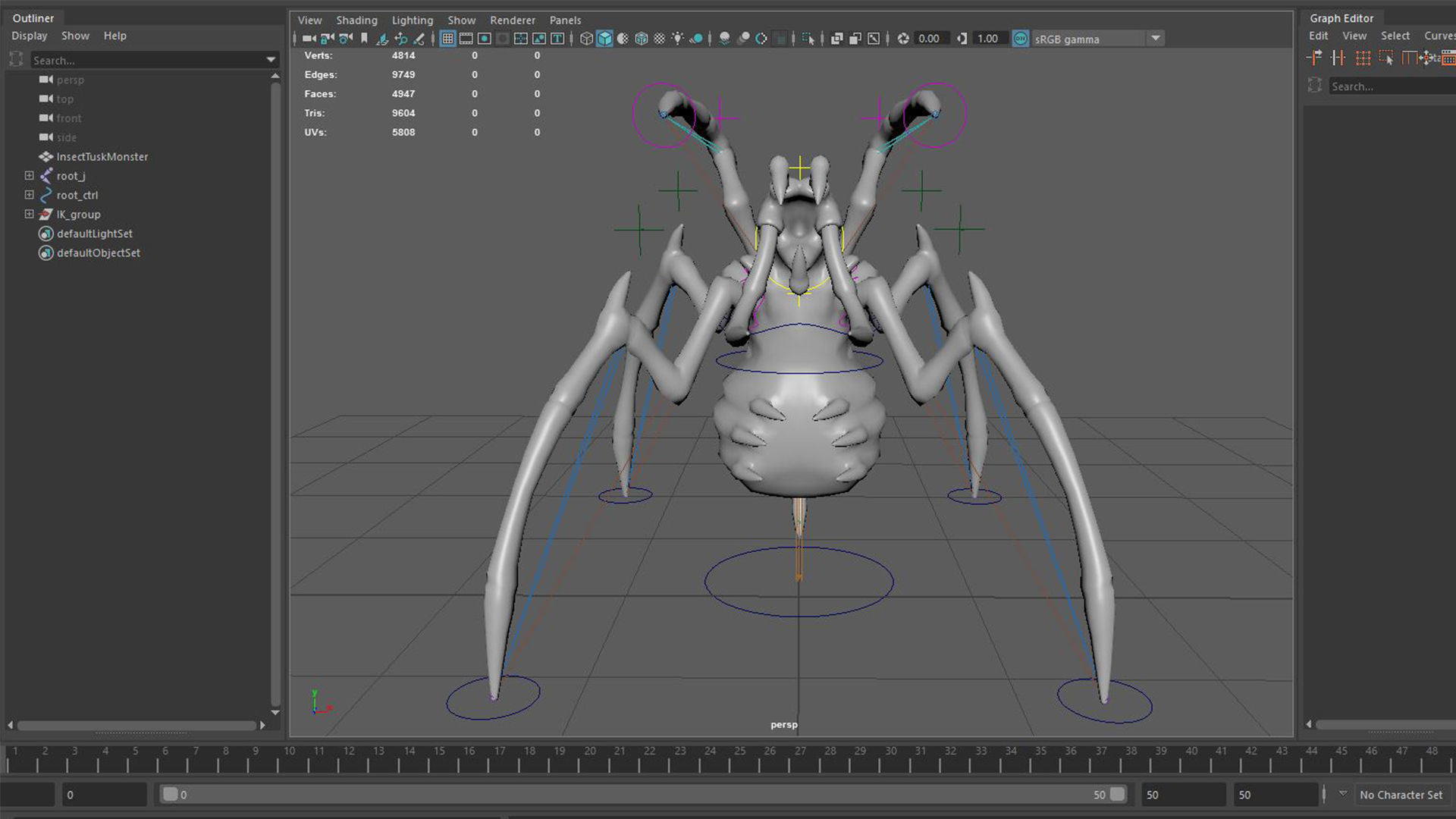 3D model Insect Tusk Monster VR / AR / low-poly rigged animated | CGTrader