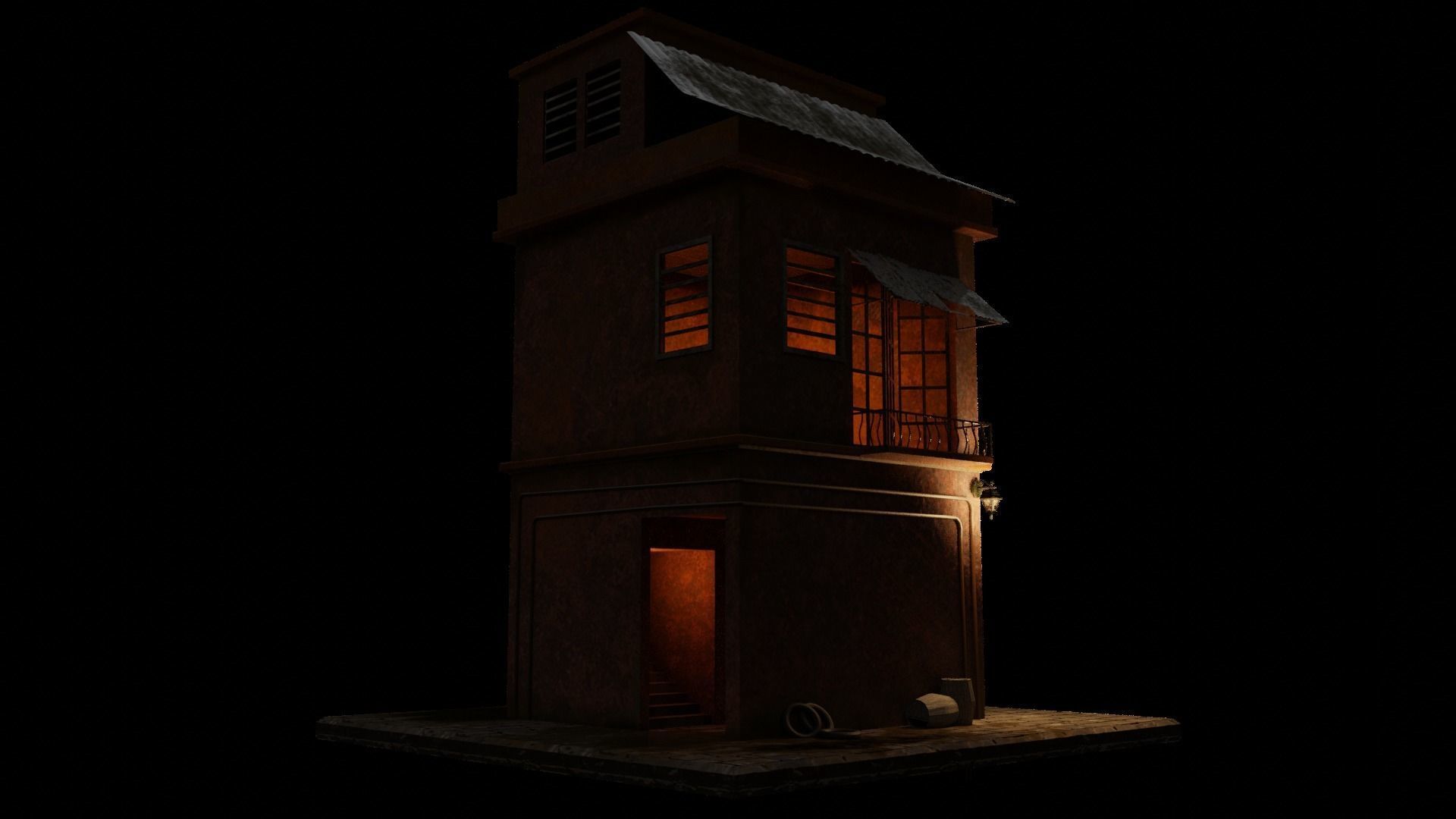 3D model Old House Gaming 3D Model VR / AR / low-poly | CGTrader