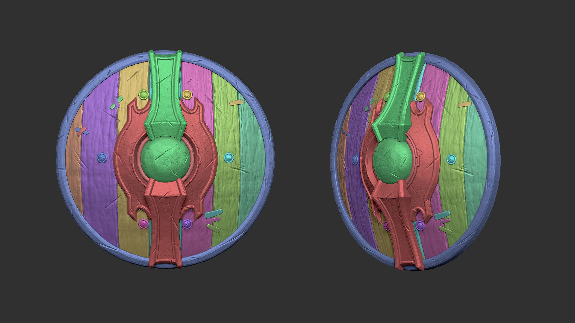 Weapon - Shield Collection High Poly 3D model | CGTrader