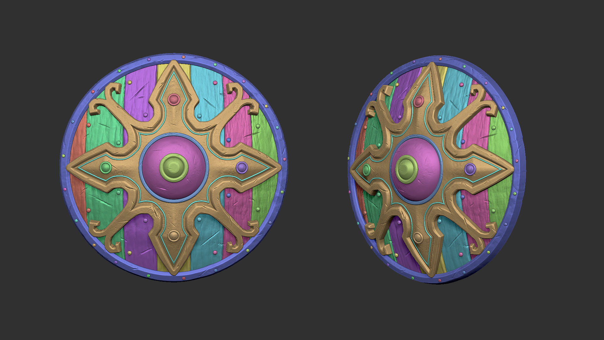 Weapon - Shield Collection High Poly 3D model | CGTrader