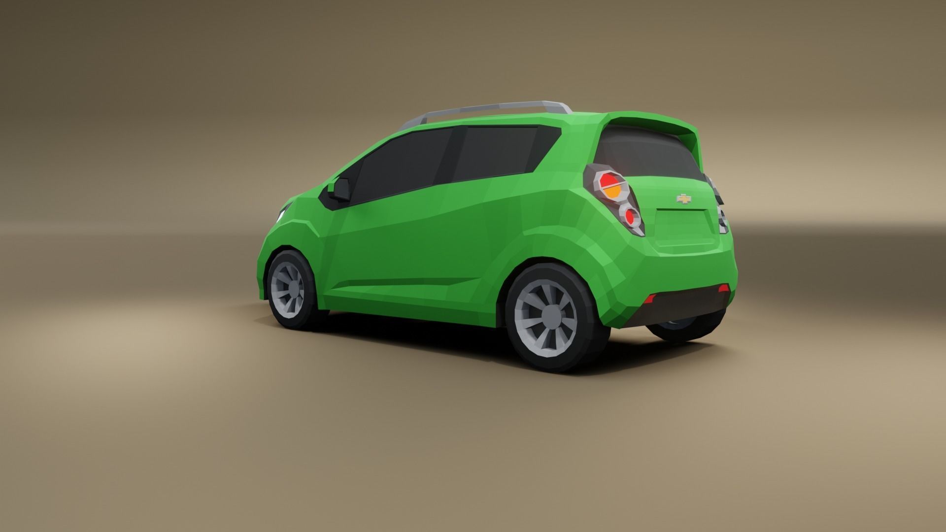 3D model Chevrolet Spark low poly 3D model VR / AR / low-poly | CGTrader