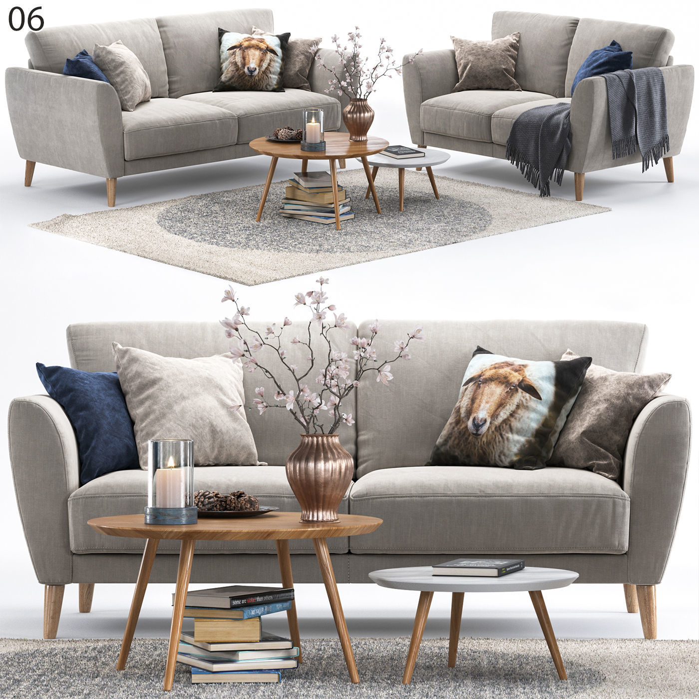 Scandinavian Sofas 3D Model Collection | CGTrader