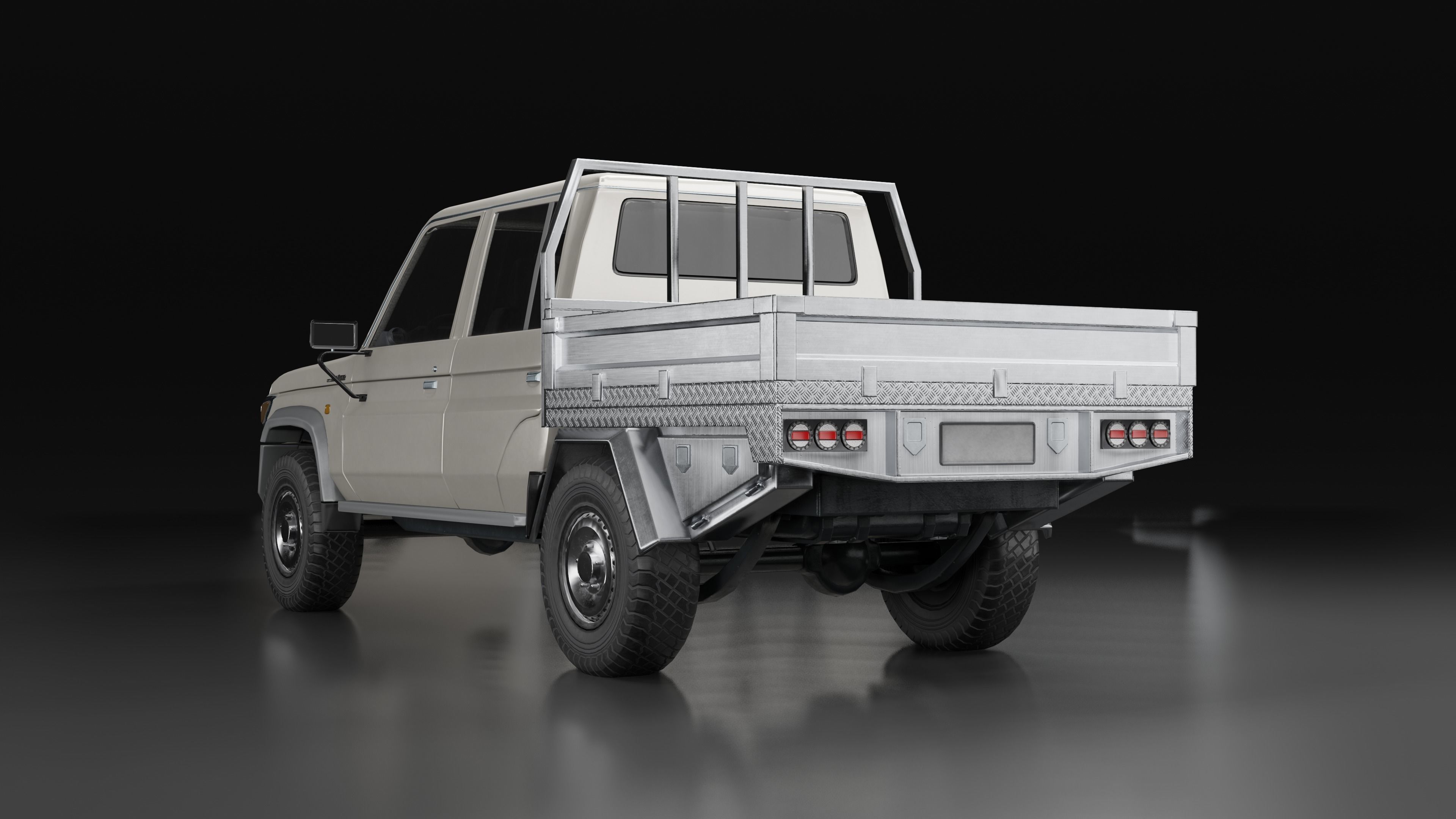 3D model Land Cruiser 79 Series 2018 VR / AR / low-poly | CGTrader