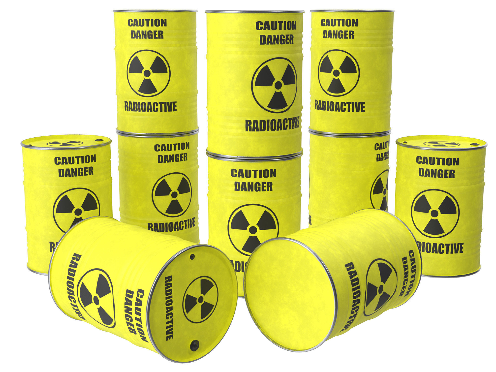 Radioactive barrel 3D model | CGTrader