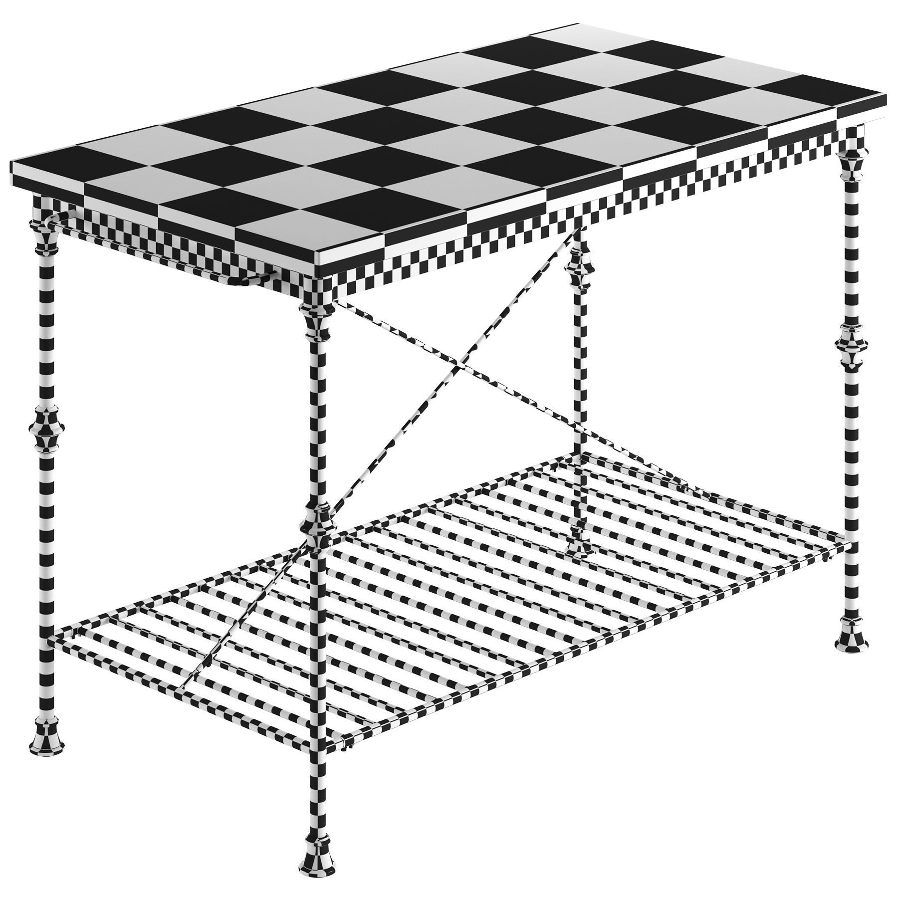 Crate and Barrel French Kitchen Island 3D model | CGTrader