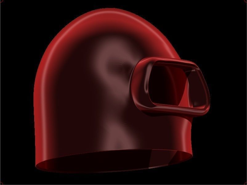among us astronaut helmet free 3D model 3D printable | CGTrader