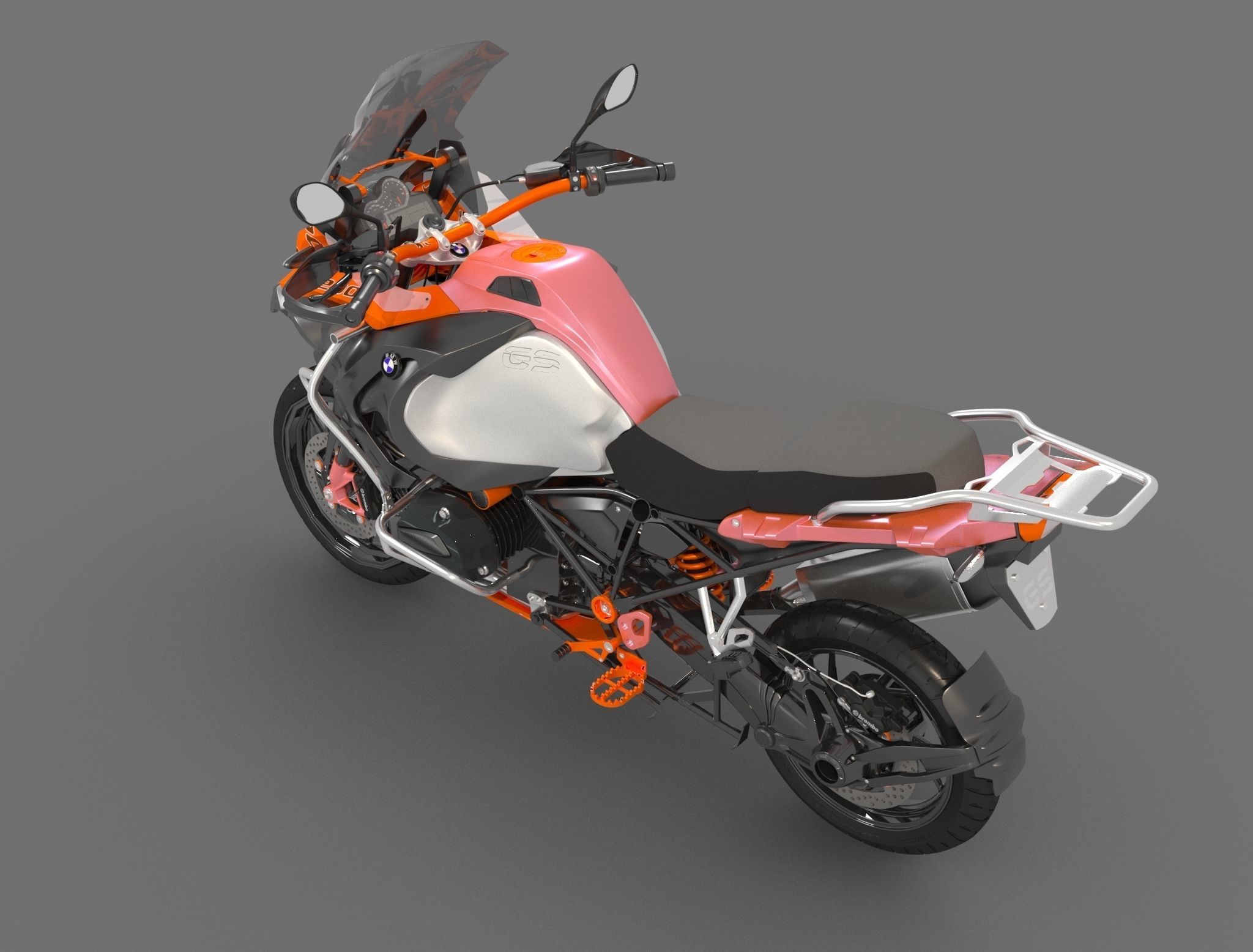 Motorcycle Enduro R1200GS Adventure 2014 3D model | CGTrader