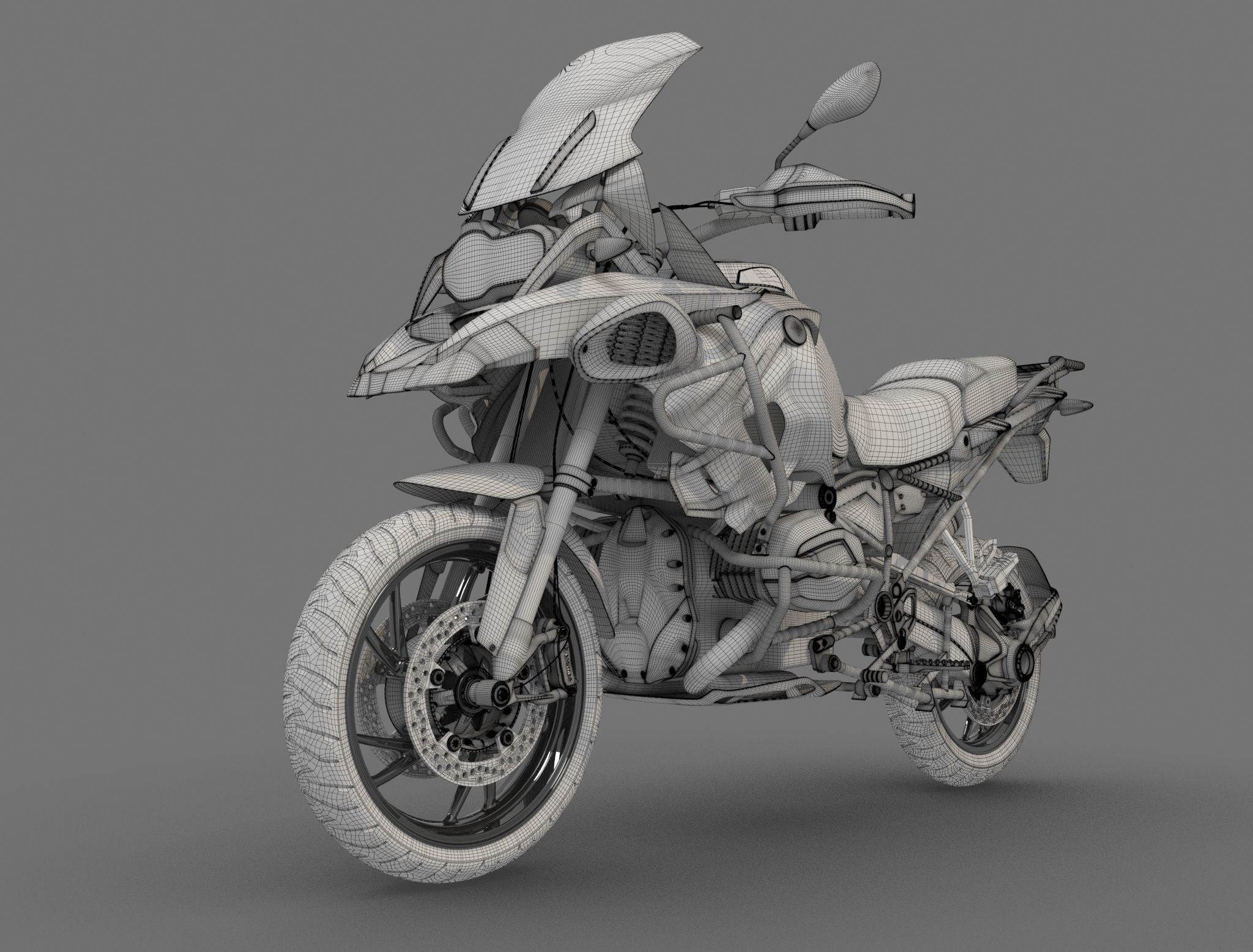 Motorcycle Enduro R1200GS Adventure 2014 3D model | CGTrader
