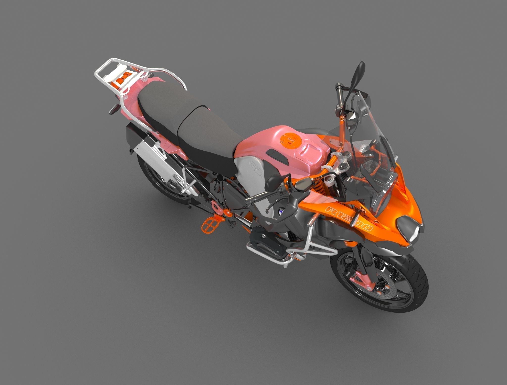 Motorcycle Enduro R1200GS Adventure 2014 3D model | CGTrader