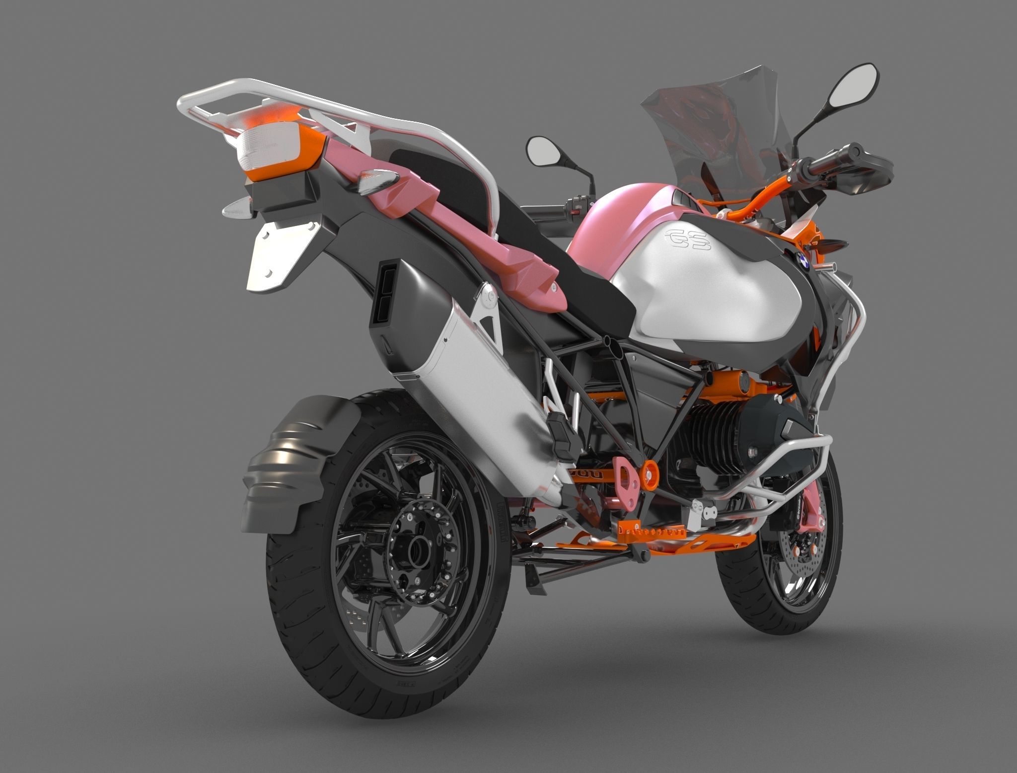 Motorcycle Enduro R1200GS Adventure 2014 3D model | CGTrader