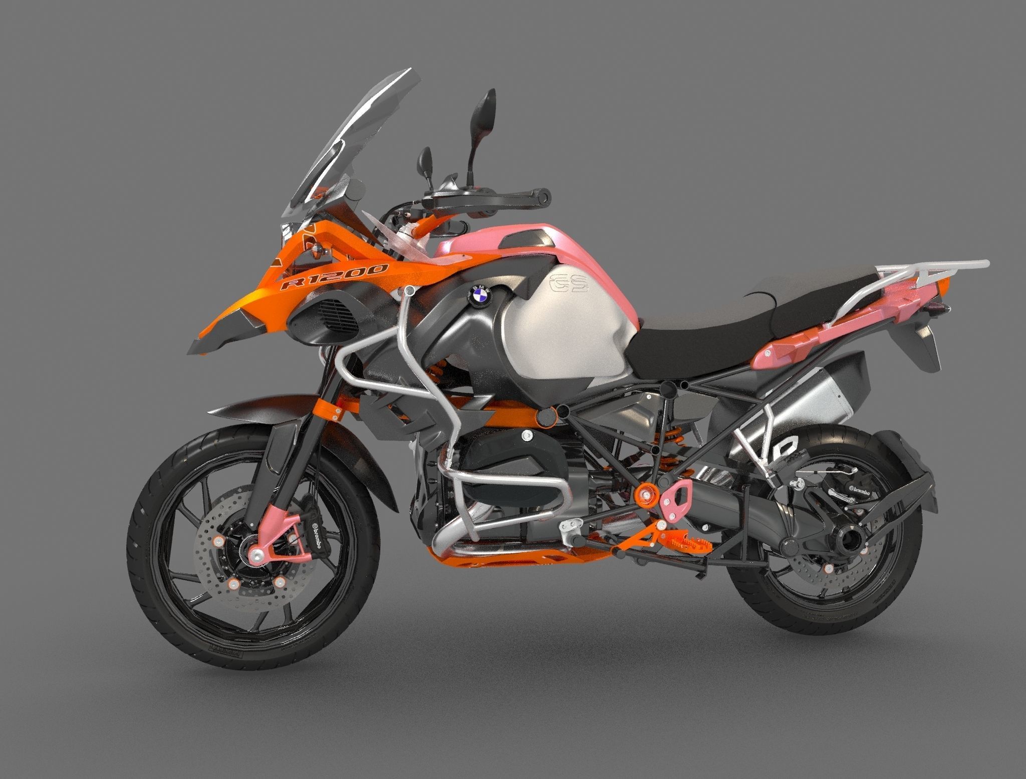 Motorcycle Enduro R1200GS Adventure 2014 3D model | CGTrader