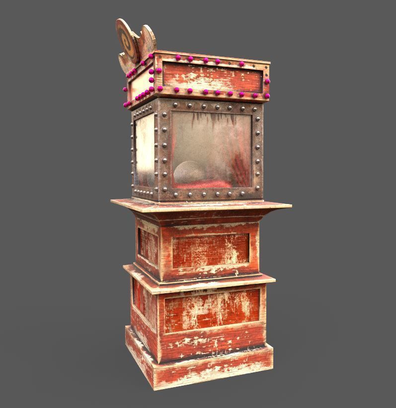 Old Fortune Teller Machine 3D model | CGTrader