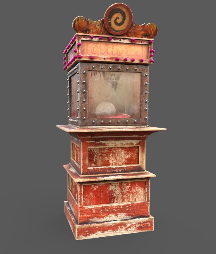 Old Fortune Teller Machine 3D model | CGTrader