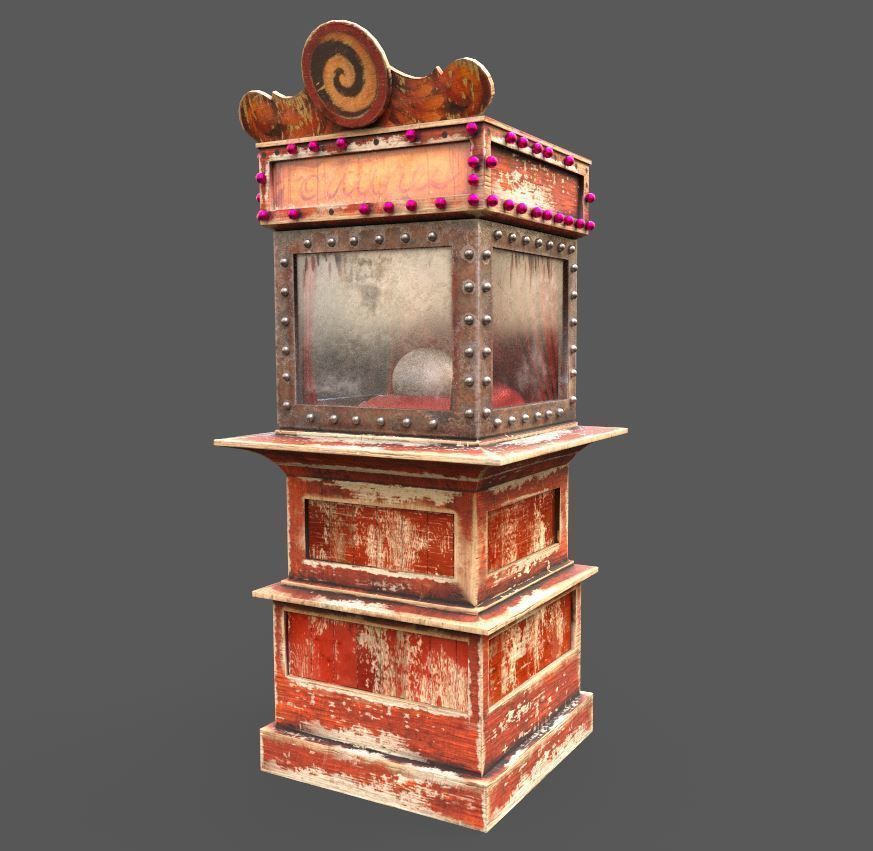 Old Fortune Teller Machine 3D model | CGTrader