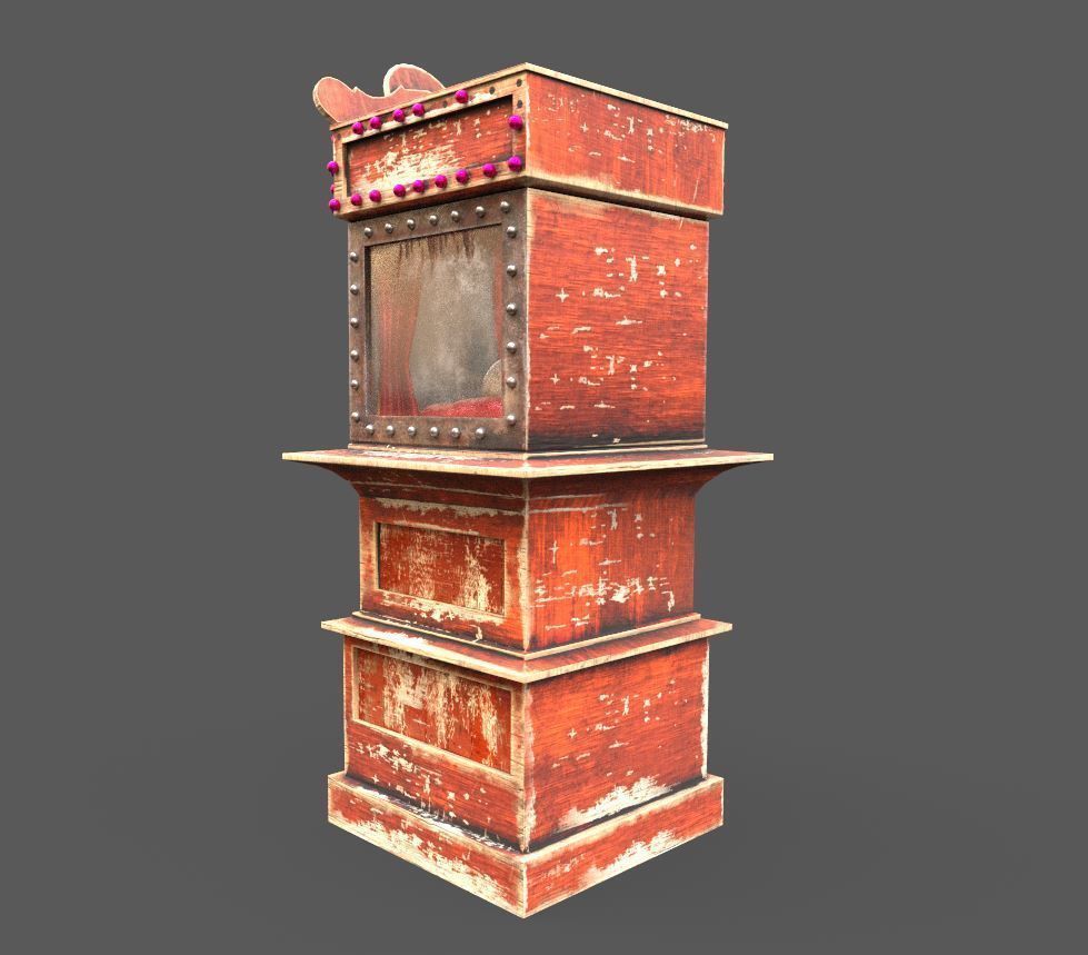 Old Fortune Teller Machine 3D model | CGTrader