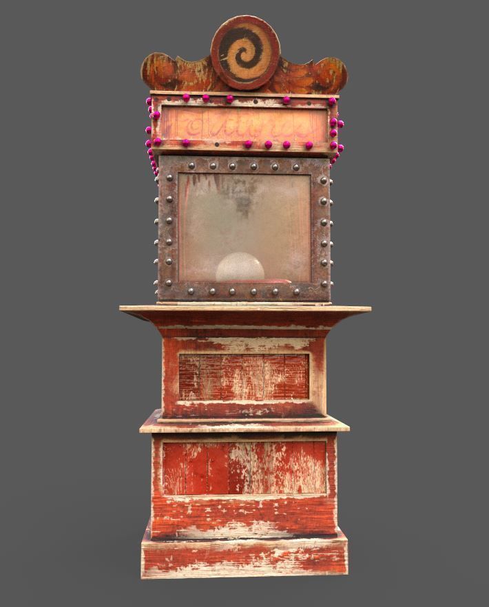 Old Fortune Teller Machine 3D model | CGTrader