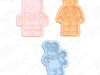 Lego cookie cutter set of 3 3D model 3D printable | CGTrader