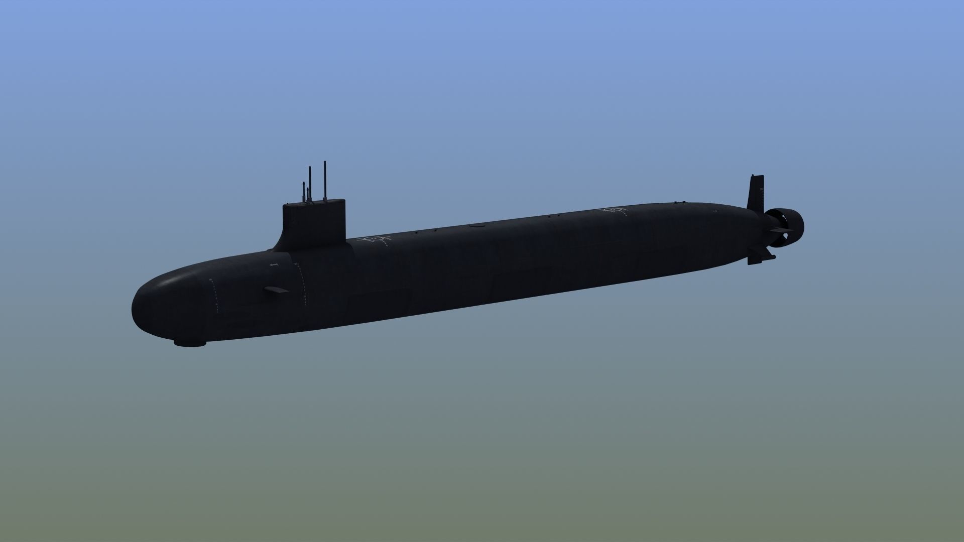 US Navy Submarine SSN 3D model | CGTrader