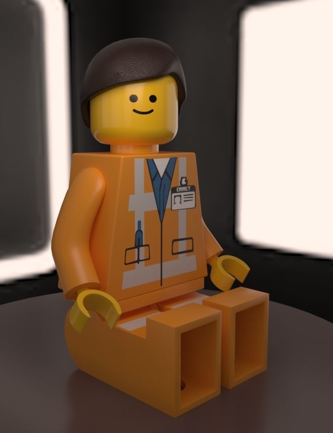 Lego Emmet 3D model | CGTrader