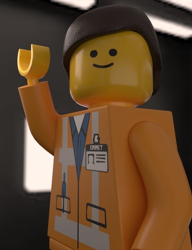 Lego Emmet 3D model | CGTrader