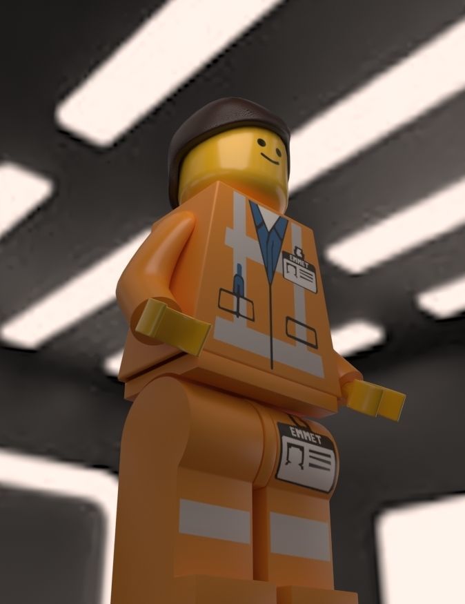 Lego Emmet 3D model | CGTrader