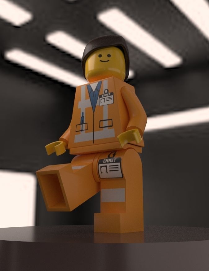 Lego Emmet 3D model | CGTrader