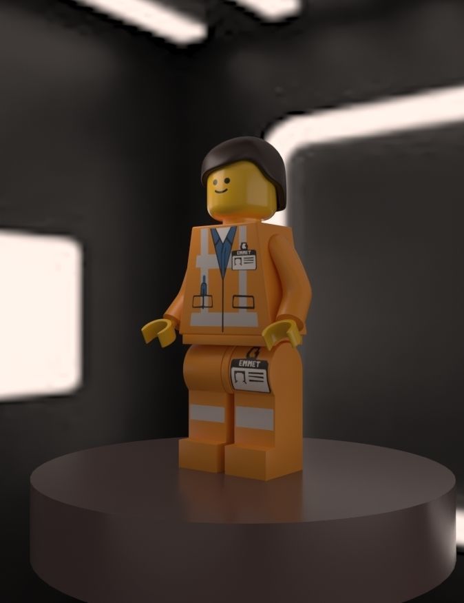 Lego Emmet 3D model | CGTrader