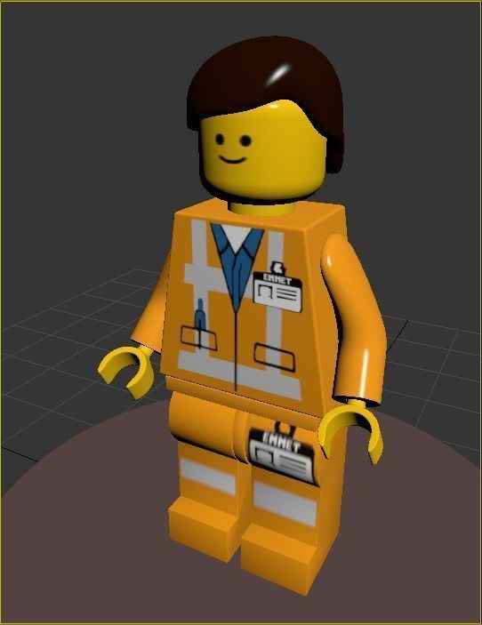 Lego Emmet 3D model | CGTrader