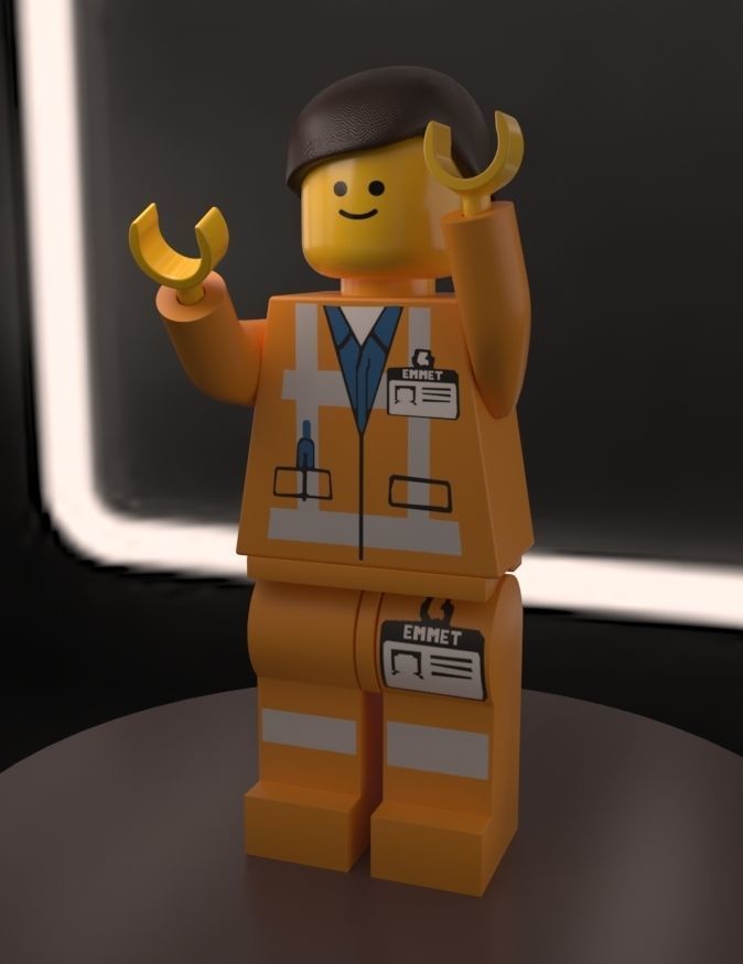 Lego Emmet 3D model | CGTrader
