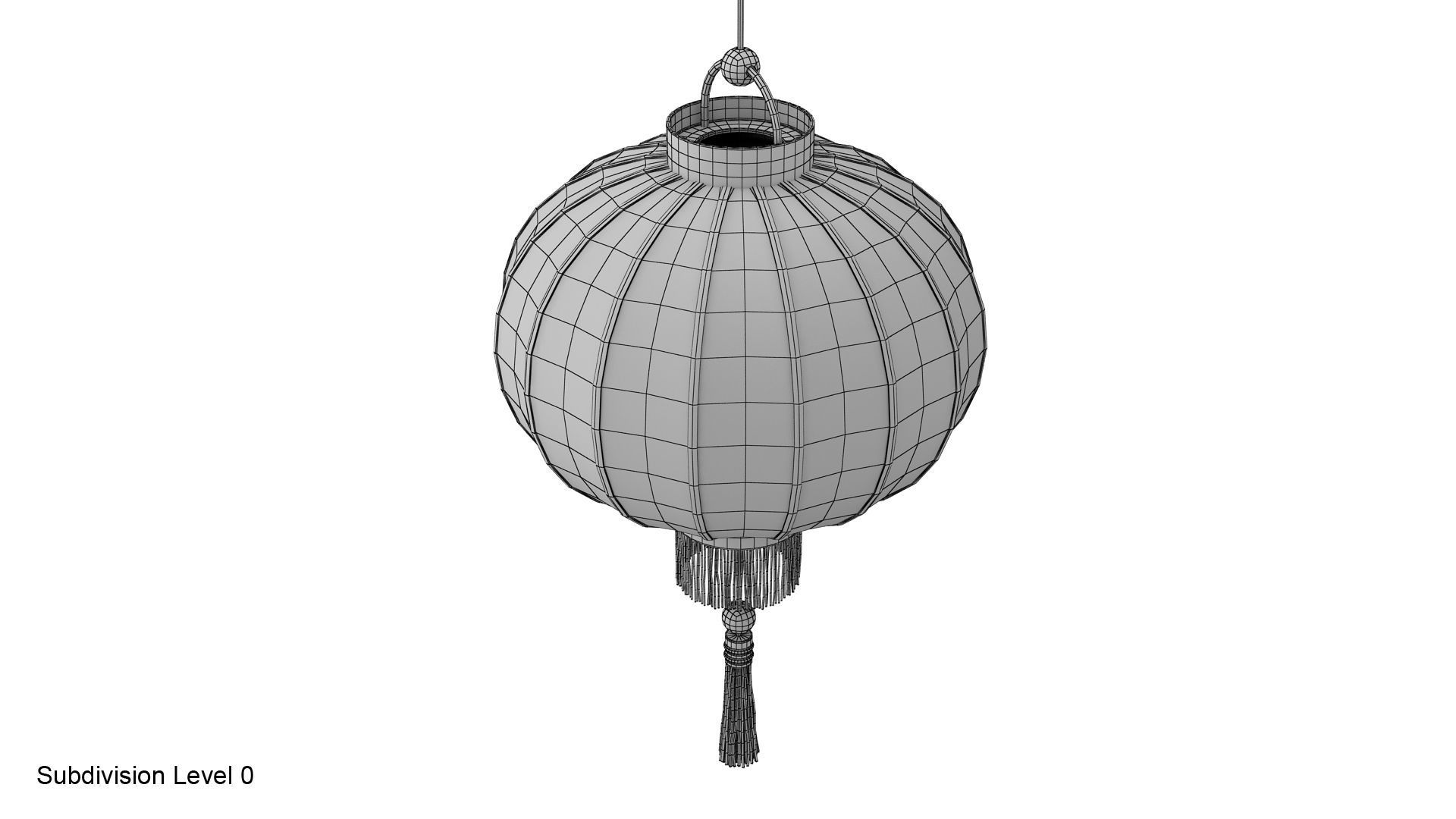 Red chinese lantern 3D model | CGTrader