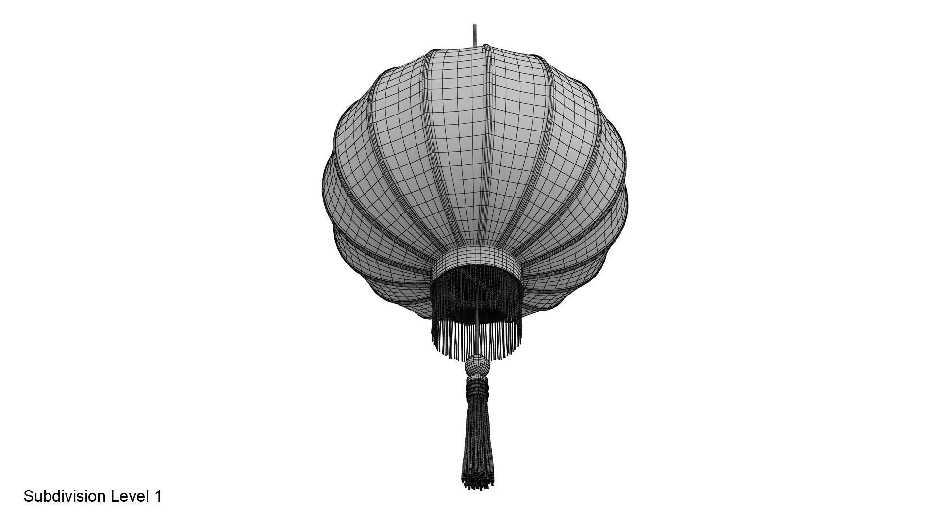 Red chinese lantern 3D model | CGTrader