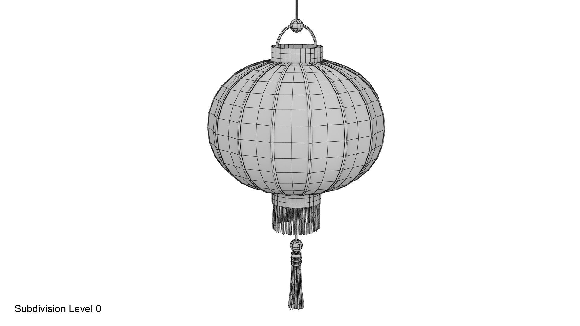 Red chinese lantern 3D model | CGTrader