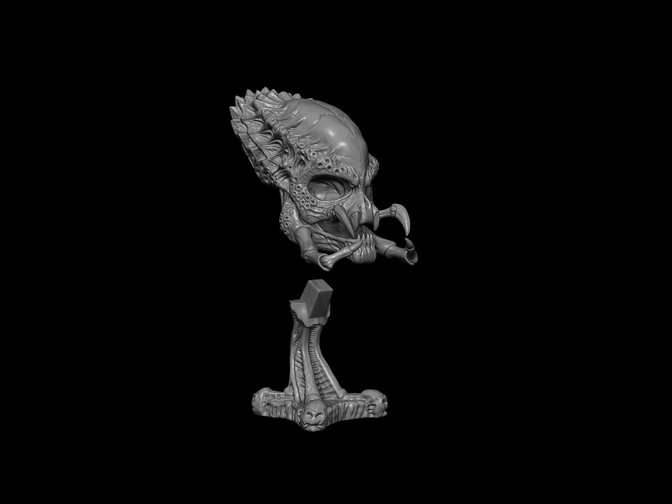Predator Skull 3D model 3D printable | CGTrader