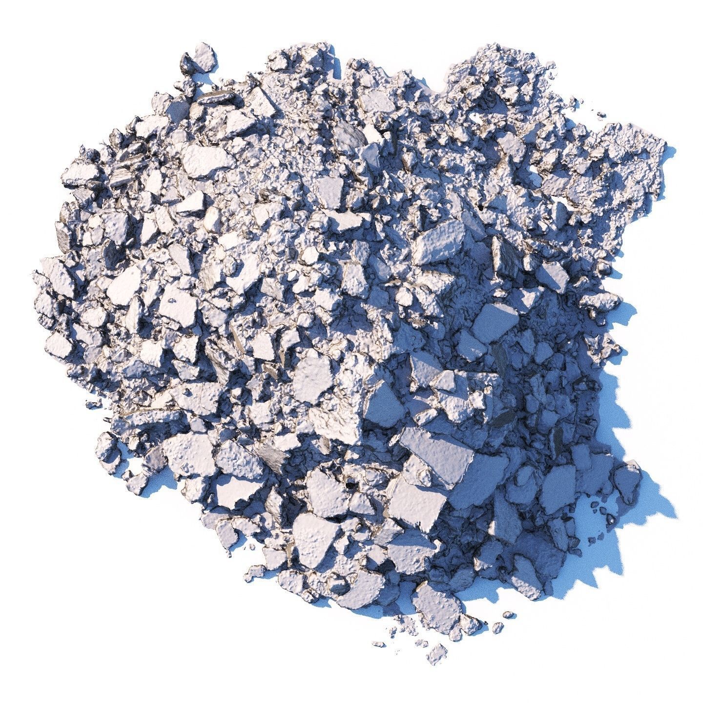 Pile of broken asphalt 3D model | CGTrader